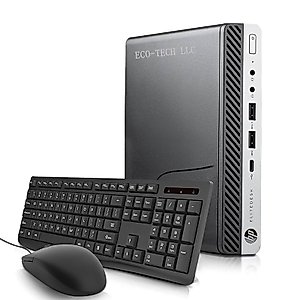 HP EliteDesk 800 G4 Mini Grade A Desktop, Intel Core i5-8500T Professor, 2.1 GHz, 16GB DDR4 RAM, 512GB SSD, Wi-Fi, Bluetooth, Windows 10 Pro 64 bit (Renewed)