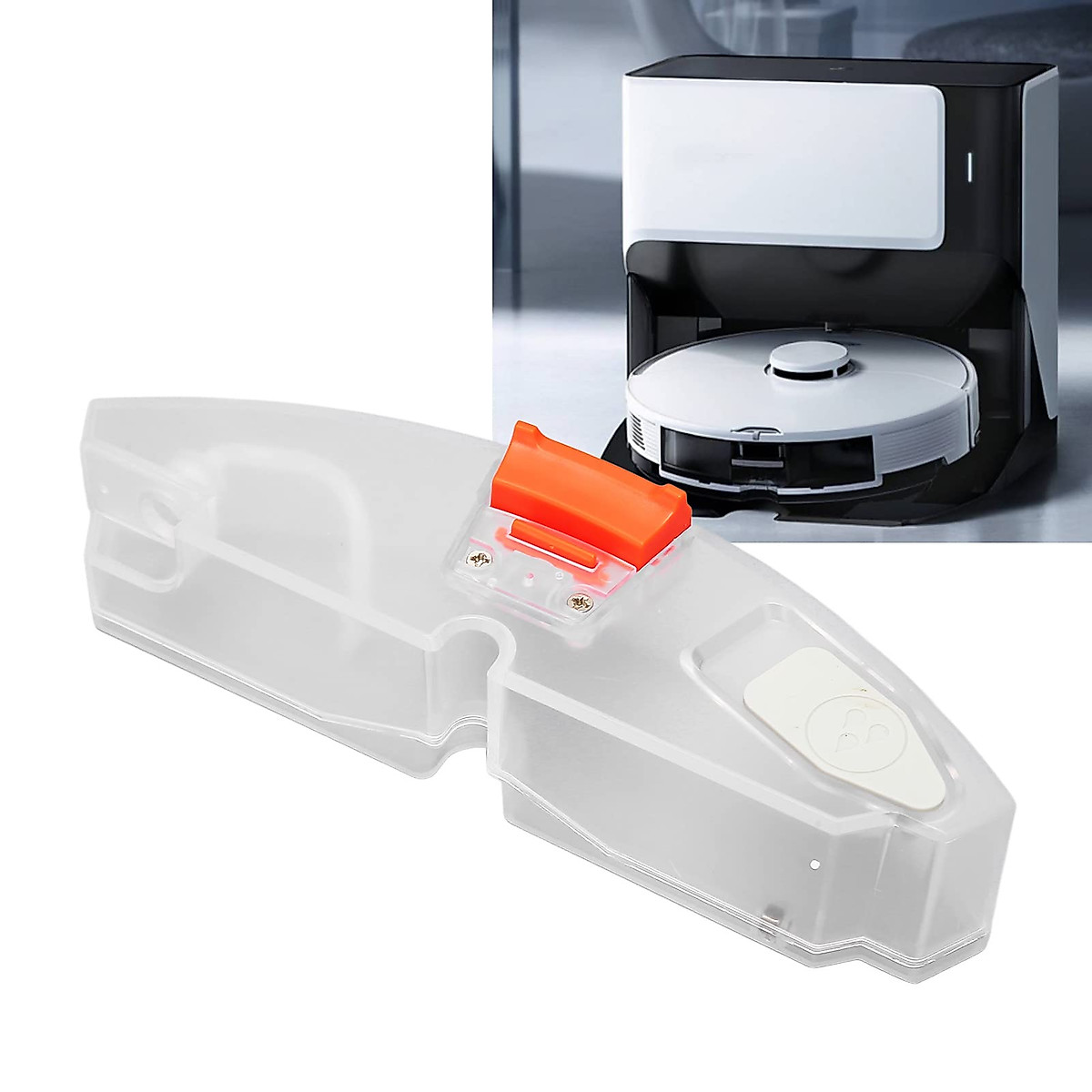 AUNMAS Robot Vacuum Water Tank, Replacement Water Tank Bin Box for Roborock S7 T7S T7S PLUS G10 Sweeper Robot Vacuum Cleaner Parts, 8.3x2.3x1.8in