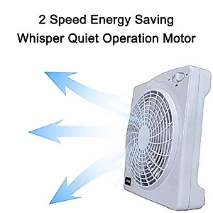 Optimus F-1022 10" Electric Fan, White