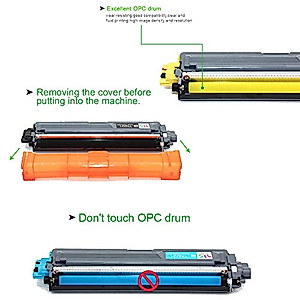 INKTONER 5 Pack (2BK/C/M/Y) TN-221 TN-225 Compatible Toner For Brother MFC-9130CW MFC-9330CDW MFC-9340CD