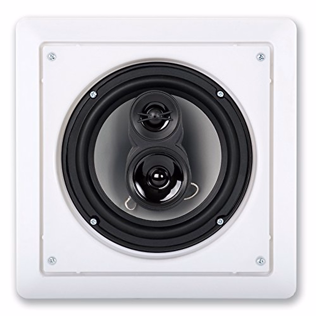 Acoustic Audio by Goldwood CSi63S in Wall/Ceiling 6.5" Speaker Pair 3 Way Home Theater Speakers, White