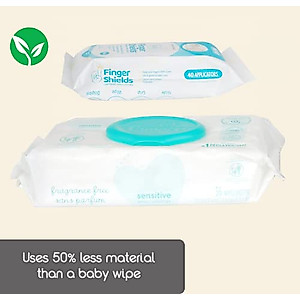 Baby Brezza Finger Shields – 100% Mess Free Baby Diaper Rash Cream Applicator – Ointment Applicator Keeps Fingers and Nails Clean – Perfect for Travel, 40 Count