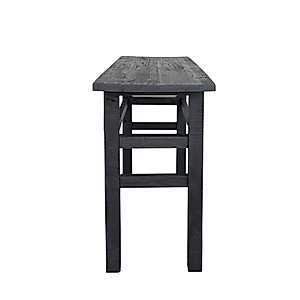 Creative Co-Op, Black Rustic Reclaimed Wood Console Table