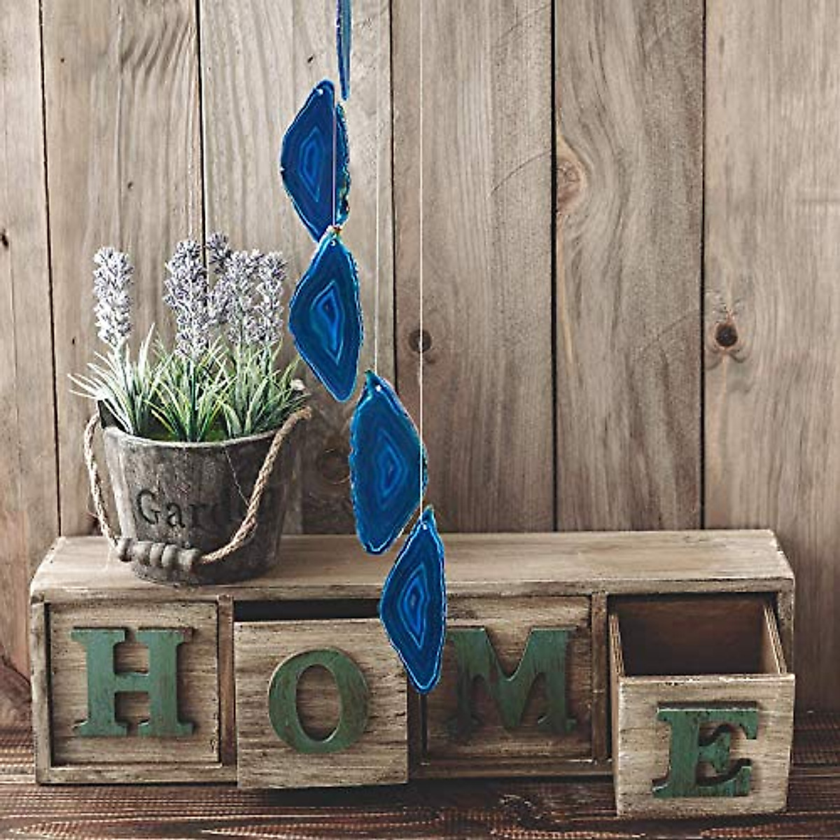 Wind Chime - Unique and Beautiful Agate Slices for Home or Garden Decor