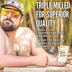 Duke Cannon Supply Co. Big Brick of Bay Rum Soap, 10 oz - Superior Grade Men's Soap with Aromatic Summer Scent of Citrus Musk, Cedarwood and Island Spice