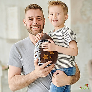 2Pepers Make Your Own American Football Pillow, Football Gifts for Boys and Girls Ages 3 4 5 6 7 8 9 10 Years and Up, DIY Arts and Crafts Kit for Kids, Sports Football Present, Boys Toys