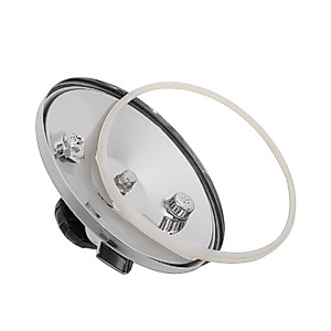 Stainless Steel Pressure Cooker 6.35 Qt Durable Pressure Canner High Safety Double Valves Quick Cooking Eco-Friendly Cookware for All Stoves Induction Gas Electric for Family Meals