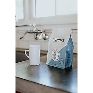 Verve Coffee Roasters Whole Bean Coffee Streetlevel Blend | Medium Roast, Brewed or Espresso, Direct Trade, Resealable Pouch | Enjoy Hot or Cold Brew | 12oz Bag