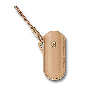 Victorinox Leather Pouch for Swiss Army Knives, Beige Wet Sand