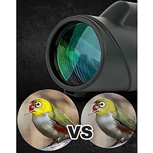 ROLTIN 10-20x50 High Power Zoom Monocular Compact IPX7 Waterproof BAK4 Prism FMC Lens Monocular for Adult Bird Watching, Outdoor Hunting, Travel, Sightseeing Adults