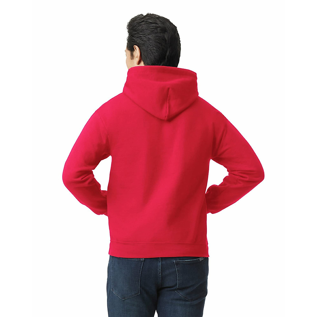 Gildan Adult Fleece Hoodie Sweatshirt, Style G18500, Multipack, Red (1-Pack), Large