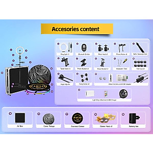 HARZHI 360 Photo Booth with Flight Case 100CM /39.4" + 24V Battery, 360 Photo Booth Machine for Parties Christmas Wedding,Software APP Remote Control Automatic Spin Accessories for 5-7 People