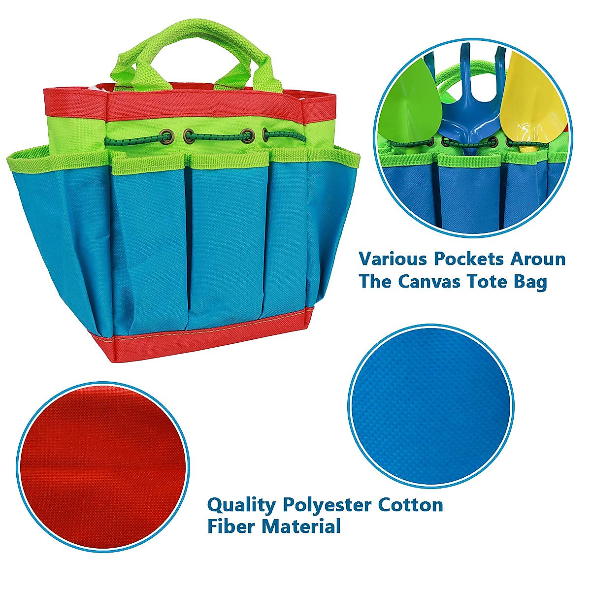 Meland Kids Gardening Tools - Toddler Garden Tools Set - Shovel, Rake, Trowel, Watering Can, Gardening Gloves - Garden Toys Gift for Preschool Boys & Girls