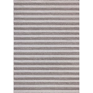 Loloi Magnolia Home by Joanna Gaines x Charlie Silver/Bark 5'-0" x 7'-6" Area Rug
