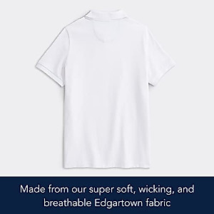 vineyard vines Boys' Edgartown Short Sleeve Pique Polo, Deep Bay, 4