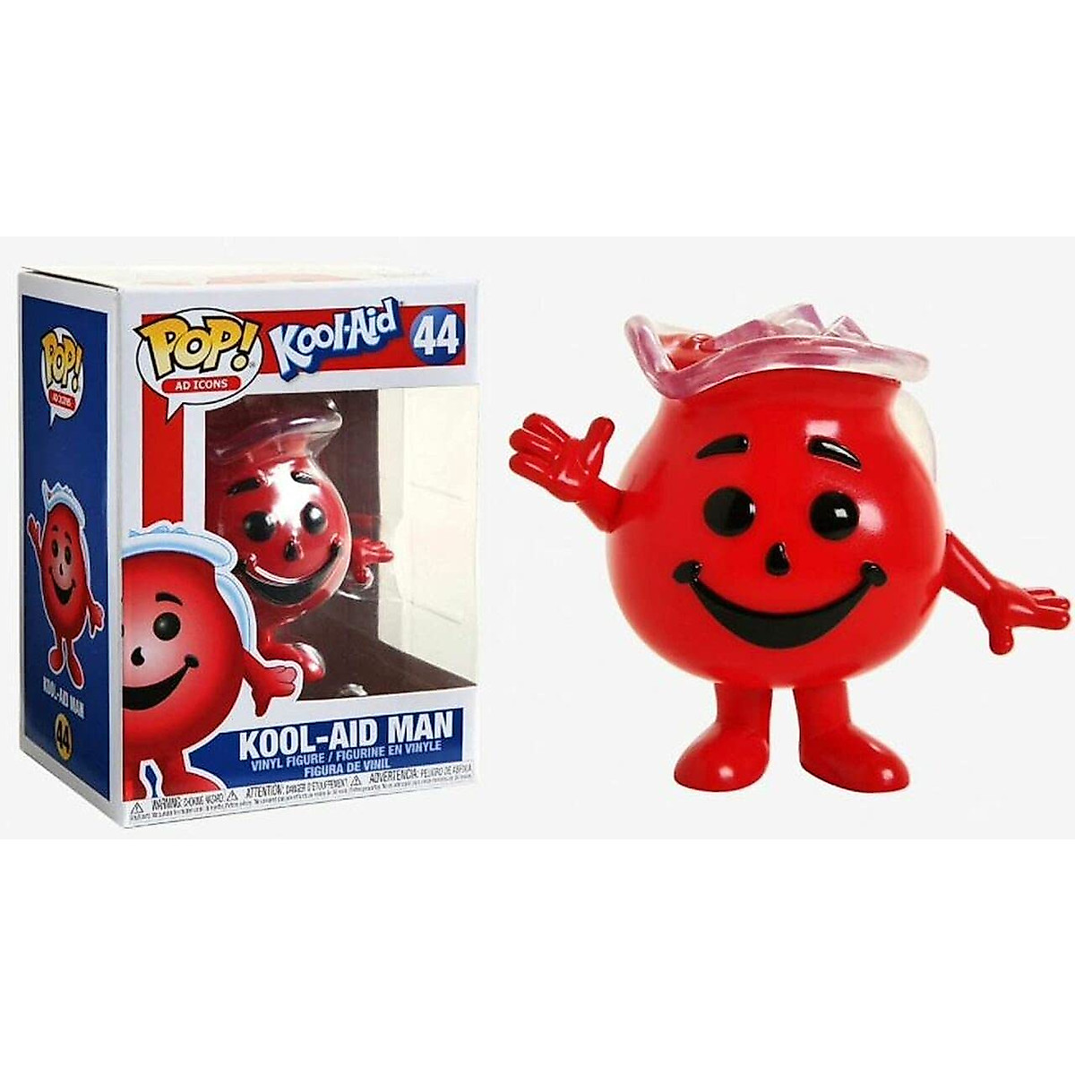 POP Ad Icons: Kool-Aid - Kool-Aid Man Funko Vinyl Figure (Bundled with Compatible Pop Box Protector Case), Multicolor, 3.75 inches