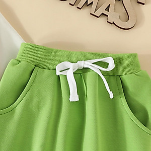 Junsyuffk Anime Christmas Sweater Toddler Baby Girl Christmas Outfits Santa Print Crewneck Pullover Sweatshirt Jogger Pants Sets Xmas Clothes Christmas Advent Calendar