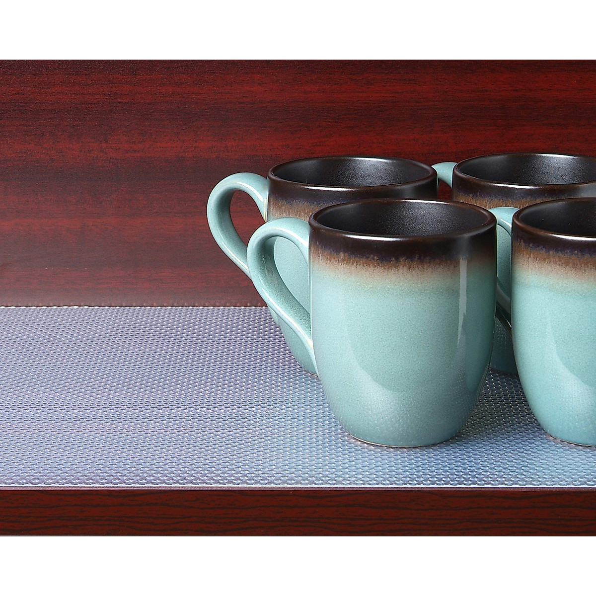 Con-Tact Brand Premium Plus Heavy Duty Non-Adhesive Shelf and Drawer Liner, 12" x 6', Nova Crystal Clear, 6 Rolls