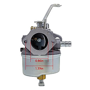 NIMTEK 632230 Carburetor for Tecumseh 631067 631828 632076 632272 5HP 6HP H30 H50 H60 HH60 4 Cycle Engine Snow Blower Troy Bilt Horse Tillers