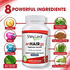 DHT Blocker Shampoo and Conditioner for Hair Loss with Biotin for Men, Women, Anti-Hair Loss Treatment for Thinning Hair, for Hair Growth and Regrowth (Shampoo+Conditioner+enHAIRgy Bundle)