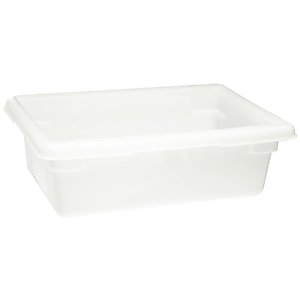 Rubbermaid Commercial Products (FG350900WHT) Food Storage Box/Tote for Restaurant/Kitchen/Cafeteria, 3.5 Gallon, White