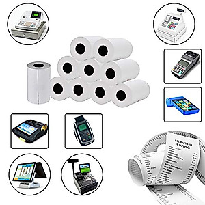 RyhamPaper 50 Rolls Thermal Receipt Paper, Thermal Paper 2 1/4" x 50' Pos Receipt Paper, Cash Register Rolls