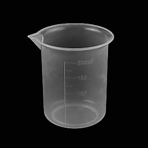 uxcell Kitchen Lab 200mL Plastic Measuring Cup Jug Pour Spout Container 2pcs