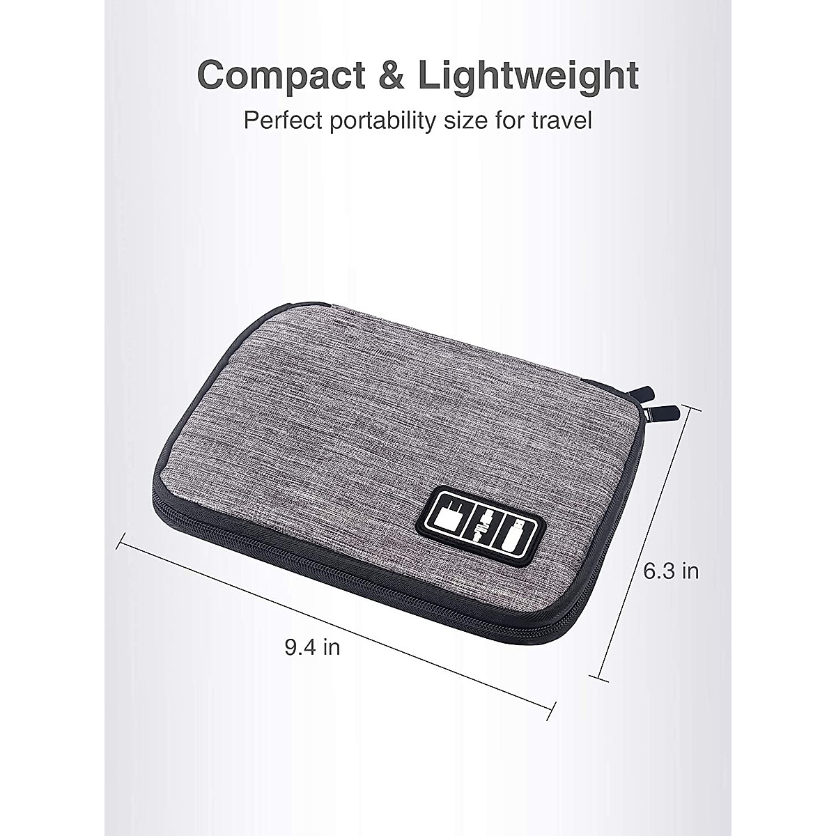 Luxtude Electronics Organizer bag, Portable Cord/Cable Storage, Compact Tech Bag & Charger Case, Travel Essentials for Electronics Items/USB/SD/Charger