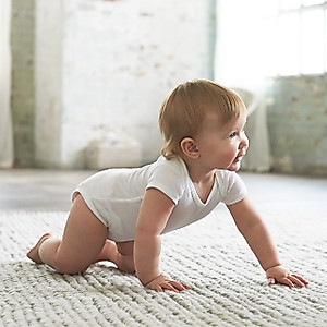 Gerber Baby 5-Pack Solid Onesies Bodysuits, White, 3T