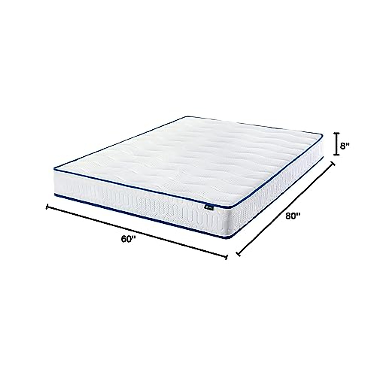 ZINUS 8 Inch Essential Innerspring Mattress, Queen, Medium Firm Feel, CertiPUR-US Certified, Mattress in A Box