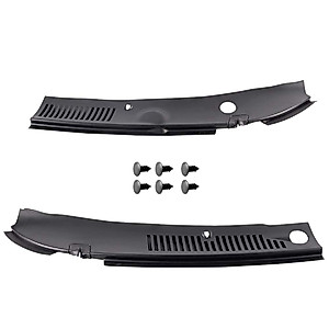 CHEDA 2Pcs Windshield Wiper Cowl Vent Grille Panel Hood Compatible for Ford Mustang 1999-2004 Direct Aftermarket Replacement 3R3Z 6302228 AAA&FO1270102