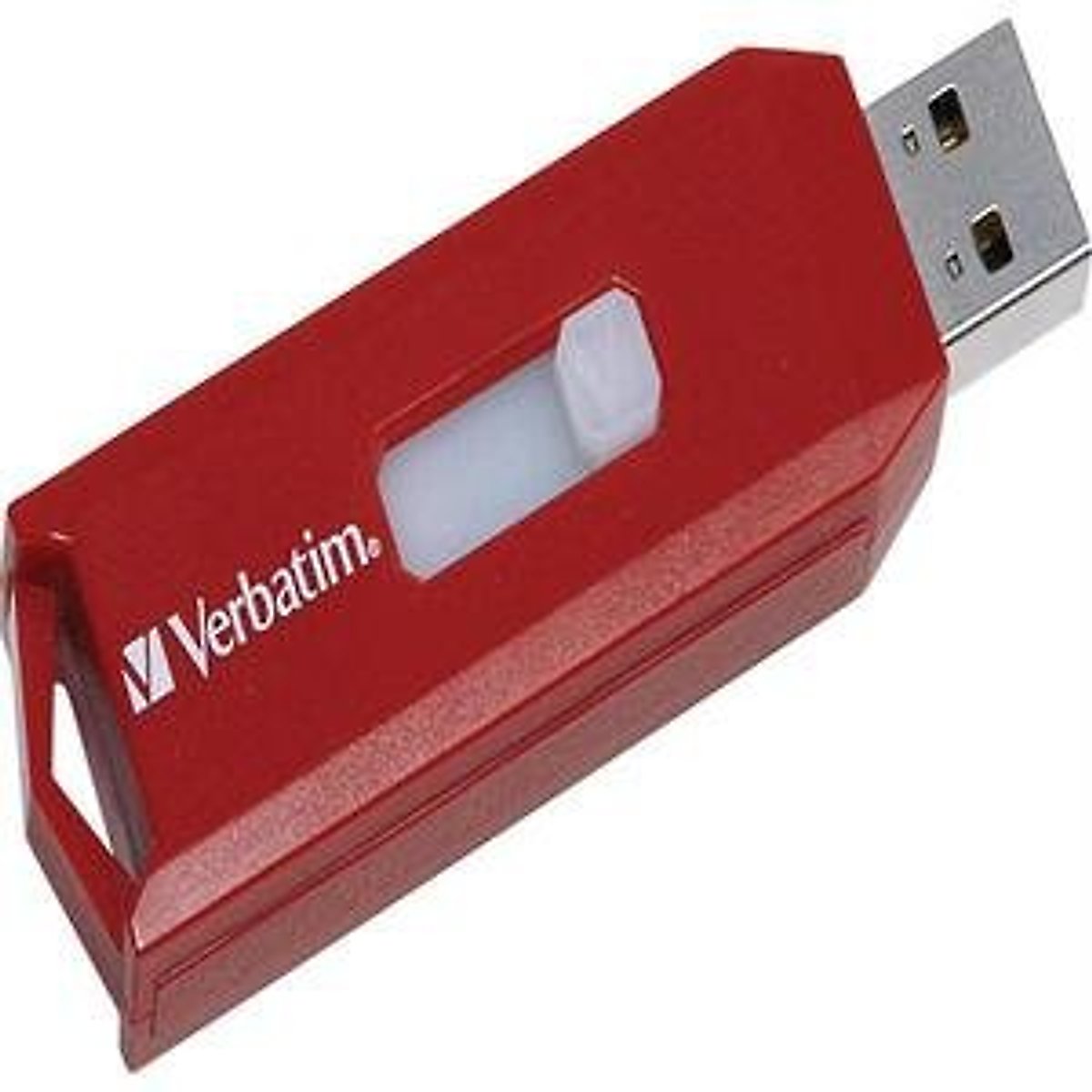 USB Flash Drive,w/Retract. Connector/Security Feature,8GB,RD Qty:4