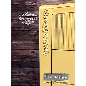 Redesign with Prima Redesign Furniture Decor Moulds® Elegant Borders 5"x8",8Mm Thickness For Funiture Dresser, Chocolate,Cake,Candy,Backery,Soap,Polymer Clay, earthen Clay