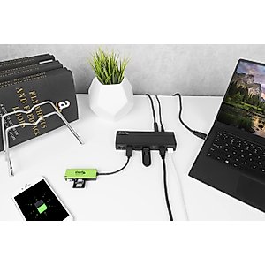 Plugable 7-Port USB 3.0 Hub with 36W Power Adapter - Driverless - Effortlessly Connect Devices and Transfer Data at High Speeds