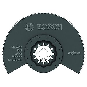 BOSCH OSL400F 1-Piece 4 In. Starlock Oscillating Multi Tool All Purpose Bi-Metal Segmented Saw Blade for Applications in Wood, Wood with Nails, Drywall, PVC, Metal (Nails and Staples)