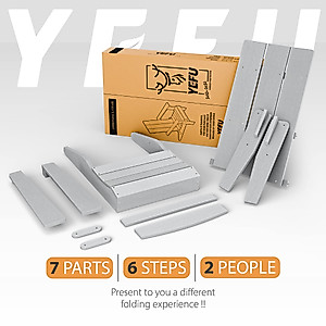 Modern Folding Adirondack Chair Set of 2 Plastic (Grey), 1s Expand/Store Upgrade Unlocked Weather-Resistant, Poly Lumber Outdoor Chairs Stacked, Widely Used in Outside Patio, Lawn, Deck, Garden Chairs