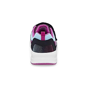 Stride Rite Girls Lighted Cosmic Sneaker, Black Multi, 2 Wide Little Kid