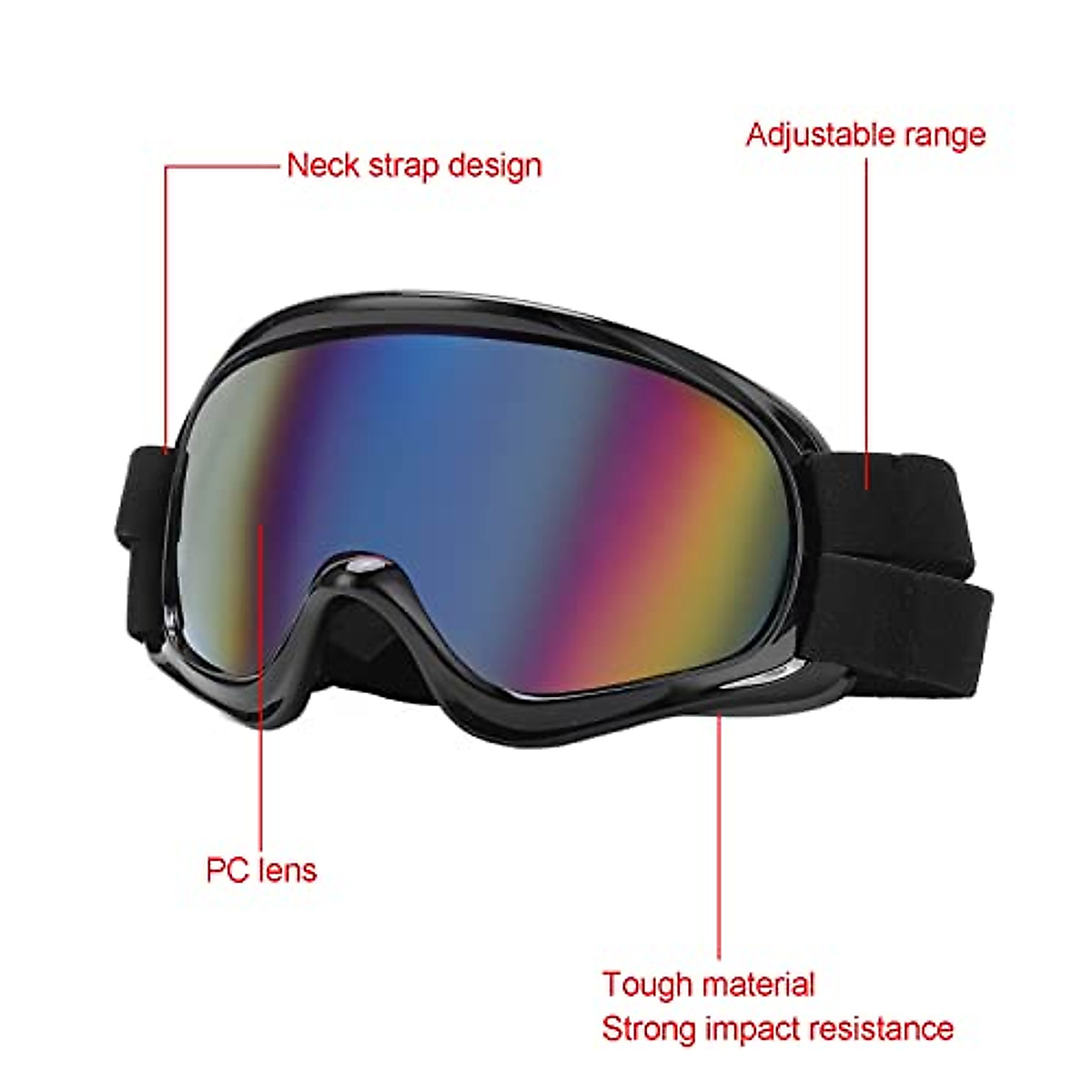 Dog Sunglasses Prevent UV Stylish Comfortable Exquisite Small Pet Sunglasses for Dogs (Black Frame Blue Film)