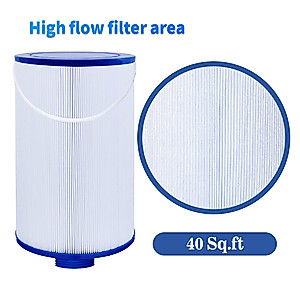Cryspool MPT-Thread Spa Filter Compatible with Watkins 303279(not 303263), FC-2402, Free Flow and Lifesmart Hot Tub Filter, 1 1/2" Finer Thread, 2 Pack