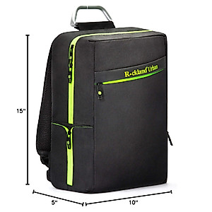 Rockland Urban Laptop Backpack, Black, medium