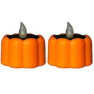 Yardwe 4 pcs Small Pumpkin Pumpkin Tea Light Pumpkin Candle lamp Portable Pumpkin Lantern Tea Lights LED
