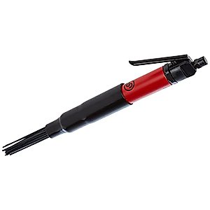Chicago Pneumatic CP7120 Air Powered Adjustable Needle Scaler and Chisel, 4,600 BPM, Red