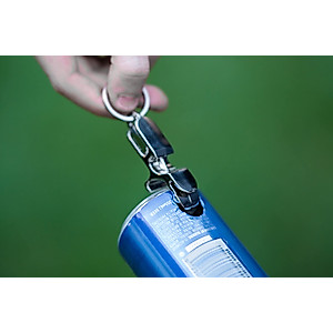 Metal Shotgun Tool Bottle Opener Keychain - 2 pack - 4 in 1 Shotgun Tool, Bottle Opener, Beer Tab Opener, Keychain - Extremely Durable Drinking Tool (Stainless Steel)