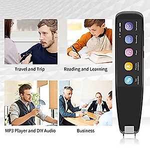 Scan ReaderPen, ROATEE 112 Language Scanning Translation Pen, Document Scanner, 16GB Digital Dictionary Smart Translation Bluetooth Mobile Scanner, Text to Speech for Dyslexia