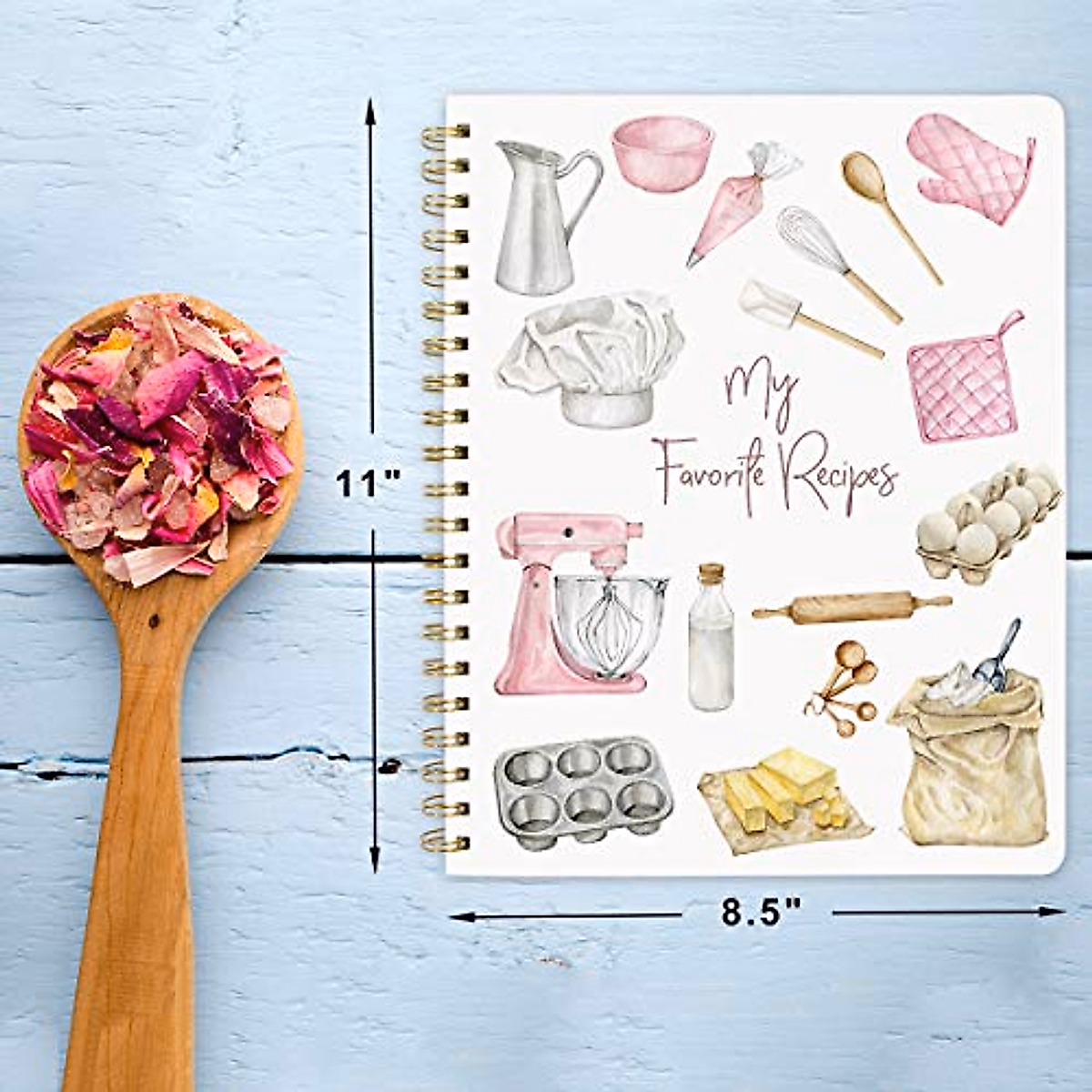 ceiba tree Blank Recipe Book to Write in Your Own Recipes Notebook Cookbook Journal 8.5" x 11" with Stickers for Mother Day Gifts Ideas for Women Wife Mom 120 Pages