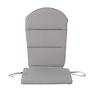 Christopher Knight Home Reed Outdoor Water-Resistant Adirondack Chair Cushion, Gray, 1 Count (Pack of 1), Grey