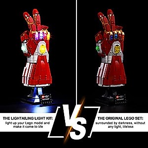 LIGHTAILING Light for Lego-76223 Nano Gauntlet - Led Lighting Kit Compatible with Lego Building Blocks Model - NOT Included The Model Set
