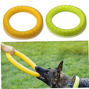 Mipcase Pet Ring Toy Dog Bite Toys Eva Dog Chew Toy Dog Dental Care Ring Dog Ring