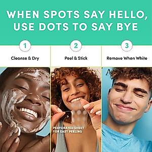 Dots for Spots Pimple Patches for Face - Pack of 24 Hydrocolloid Acne Patch - Invisible Zit Stickers Treatment for Face and Body - Mighty, Fast-Acting, Vegan & Cruelty Free Korean Skin Care