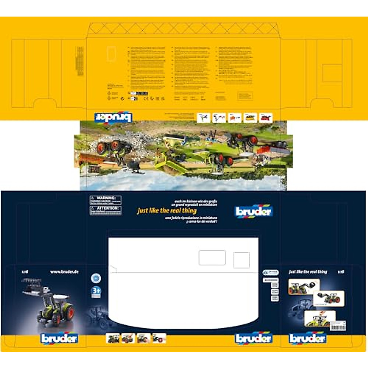 Bruder Claas Axion 950 with Frontloader